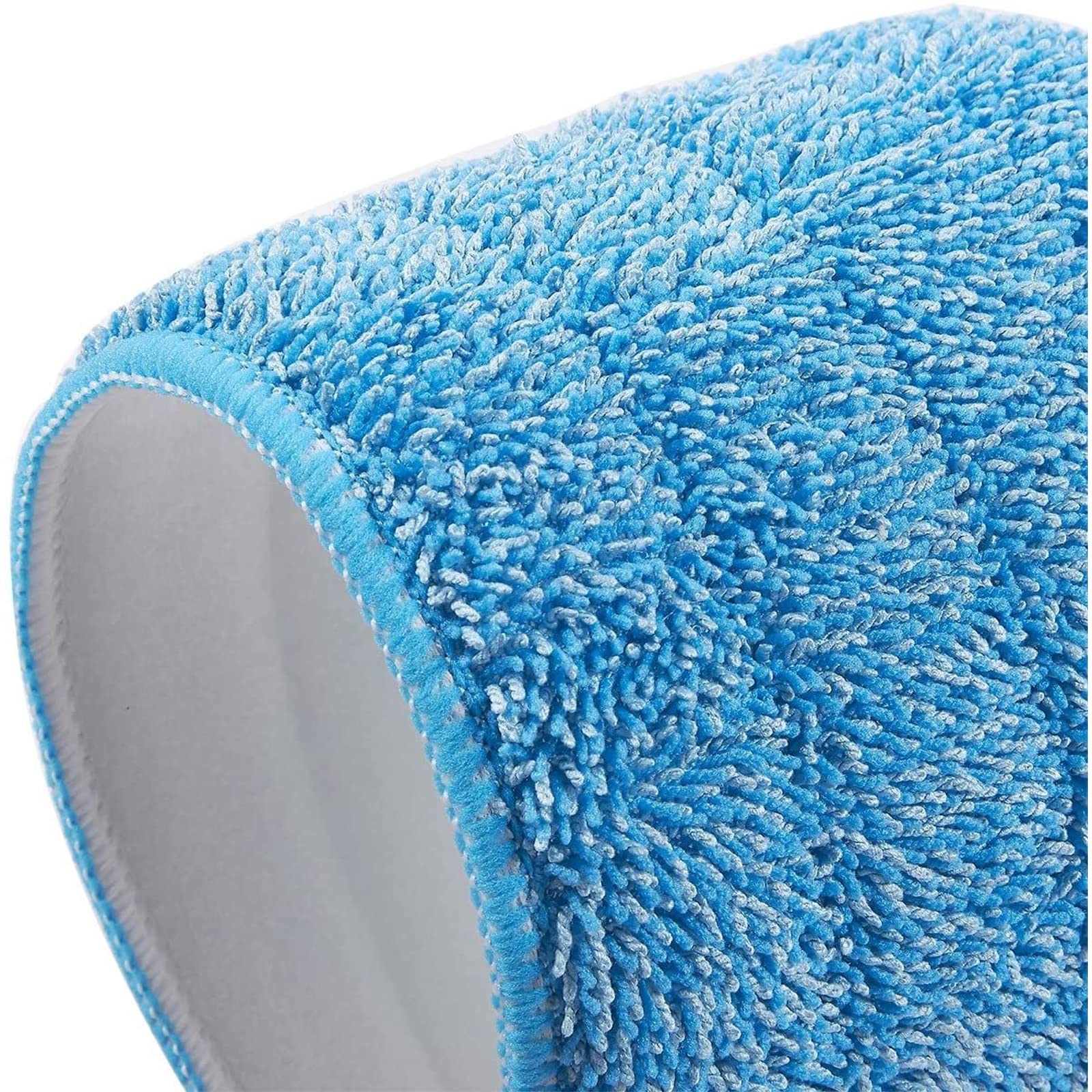 Juvale 10 Pack Microfiber Mop Pads - Reusable & Washable Flat Mop Heads for Hardwood Floors & Cleaning - 16.5 Inch Blue Replacement Pads
