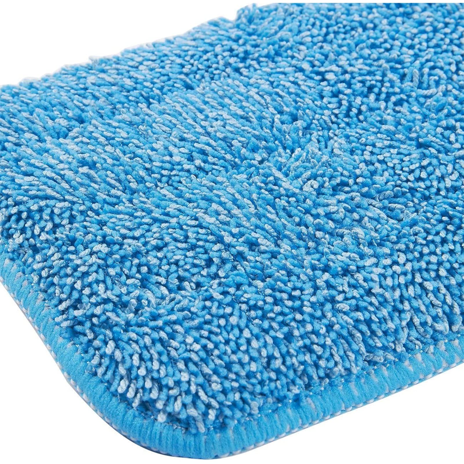 Juvale 10 Pack Microfiber Mop Pads - Reusable & Washable Flat Mop Heads for Hardwood Floors & Cleaning - 16.5 Inch Blue Replacement Pads