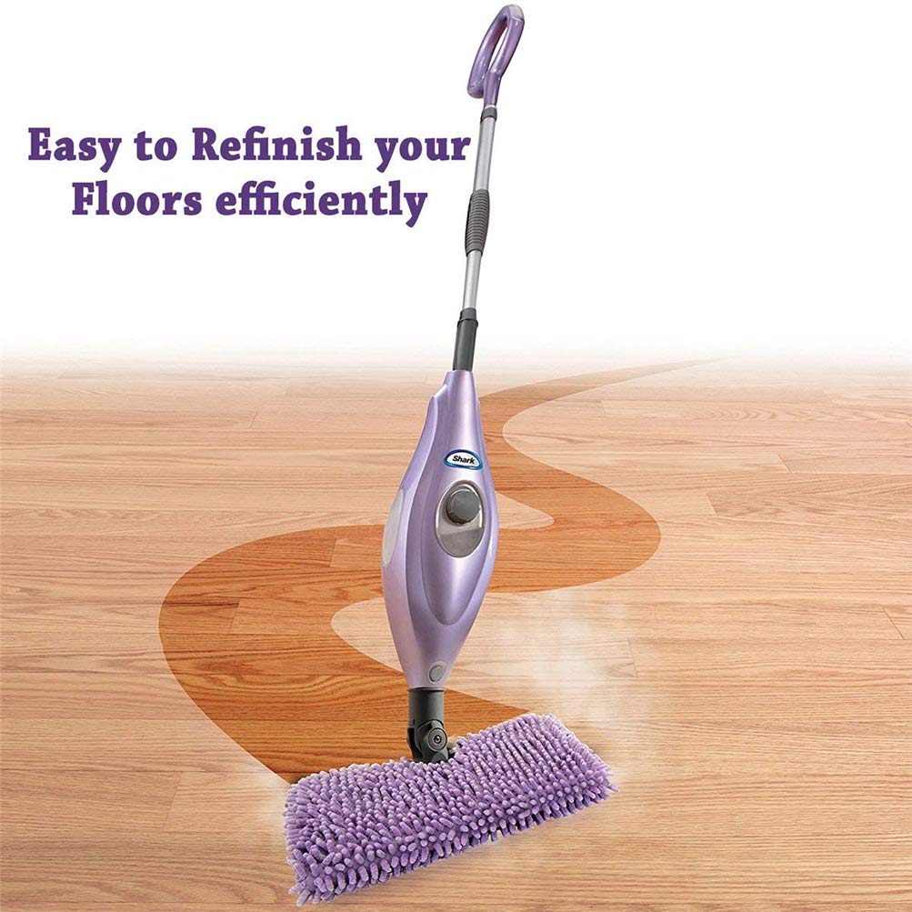 Turbokey 3 Pack Shark Steam Pocket Mops,Household Washable Microfiber Mop Pads Cleaning Pads Replacement for S3500 Series, S3501, S3601, S3550, S3901, S3801, SE450 (Purple,ZCM3)