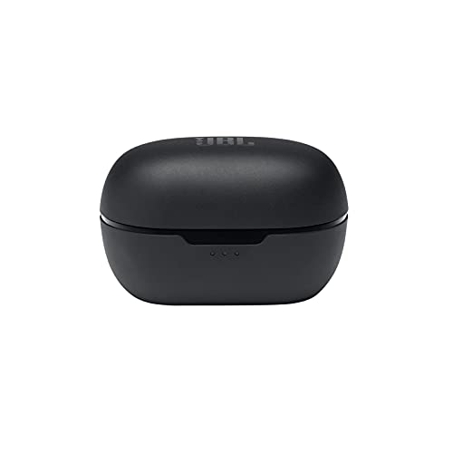 JBL Tune 115TWS True Wireless in-Ear Headphones - JBL Pure Bass Sound, 21H Battery, Bluetooth, Dual Connect, Wireless Calls, Music, Native Voice Assistant (Black) (Renewed)