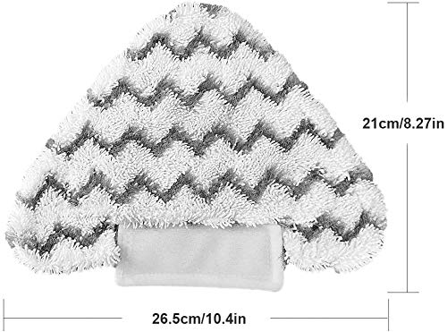 Filtamagic 3 Pack Washable Microfiber Steam Mop Pads to fit Shark Lift-Away Genius Steam Mop S3973D S5003D S6001 S6002 S6003 3973WM S5001 S5002 (Triangular)