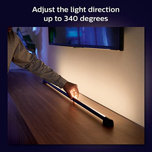 Philips Hue Play Gradient Light Tube, Large, Black & Hue Sync Box Required & Smart Hub, Compatible with Alexa, Apple Home Kit and Google Assistant, White
