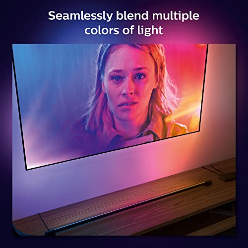 Philips Hue Play Gradient Light Tube, Large, Black & Hue Sync Box Required & Smart Hub, Compatible with Alexa, Apple Home Kit and Google Assistant, White
