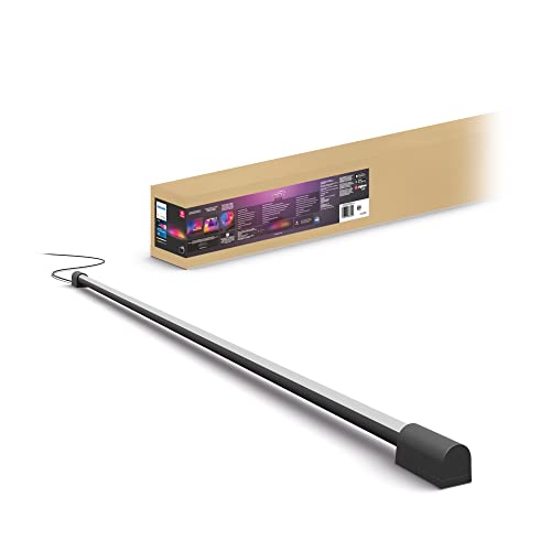 Philips Hue Play Gradient Light Tube, Large, Black & Hue Sync Box Required & Smart Hub, Compatible with Alexa, Apple Home Kit and Google Assistant, White