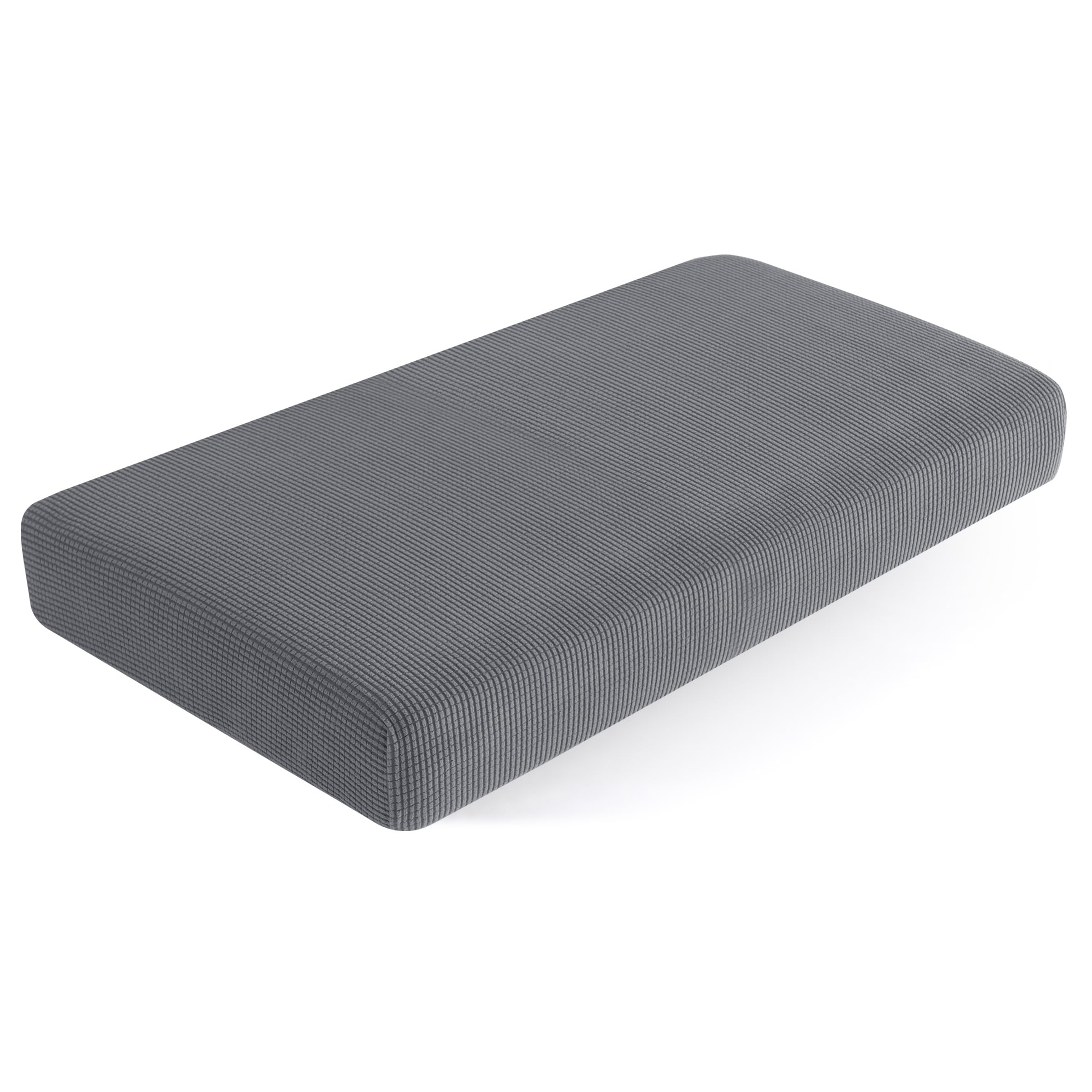SUBRTEX Stretch Couch Cushion Cover, Sofa Cushion Furniture Protector, Couch Seat Slipcover, High Elasticity for RV Living Room (Loveseat Cushion, Light Grey)