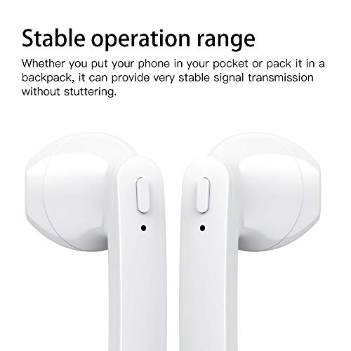 WAVEFUN Wireless Earbuds, Bluetooth Earbuds Bluetooth Headphones with Microphone Waterproof True Wireless Earbuds Stereo Sound Deep Bass Crystal-Clear Calls Headset for Sports Workout Home Office