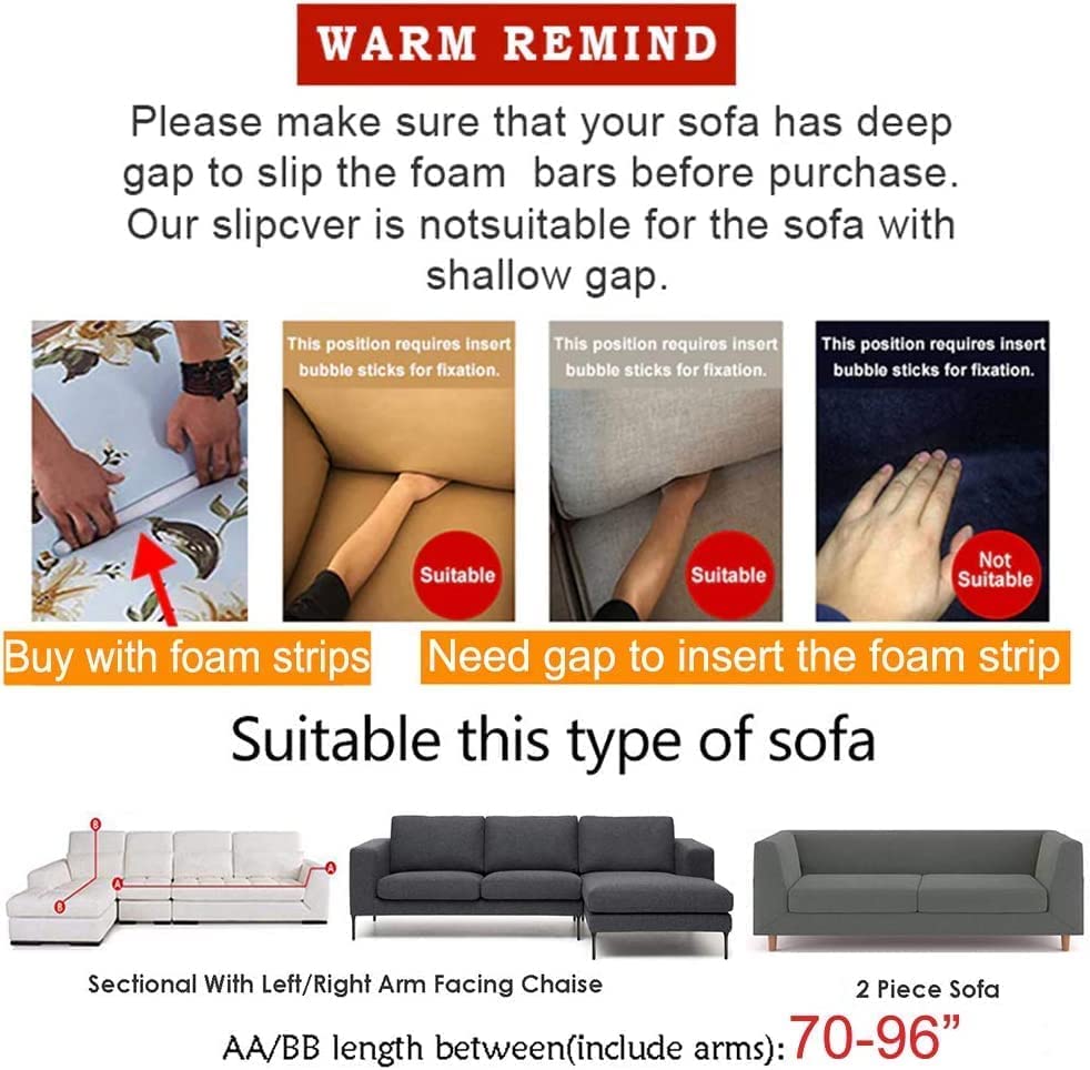 Velvet Sofa Slipover for L/U Shape Chaise Lounge Sofa Cover, Stretch 1 2 3 4 Seat Sectional Couch Cover Non Slip Furniture Protector (Light Blue,L Shape(3seat+4seat))