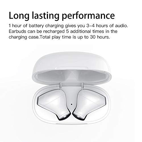 WAVEFUN Wireless Earbuds, Bluetooth Earbuds Bluetooth Headphones with Microphone Waterproof True Wireless Earbuds Stereo Sound Deep Bass Crystal-Clear Calls Headset for Sports Workout Home Office