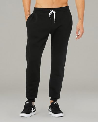 Bella + Canvas Unisex Jogger Sweatpant XS BLACK
