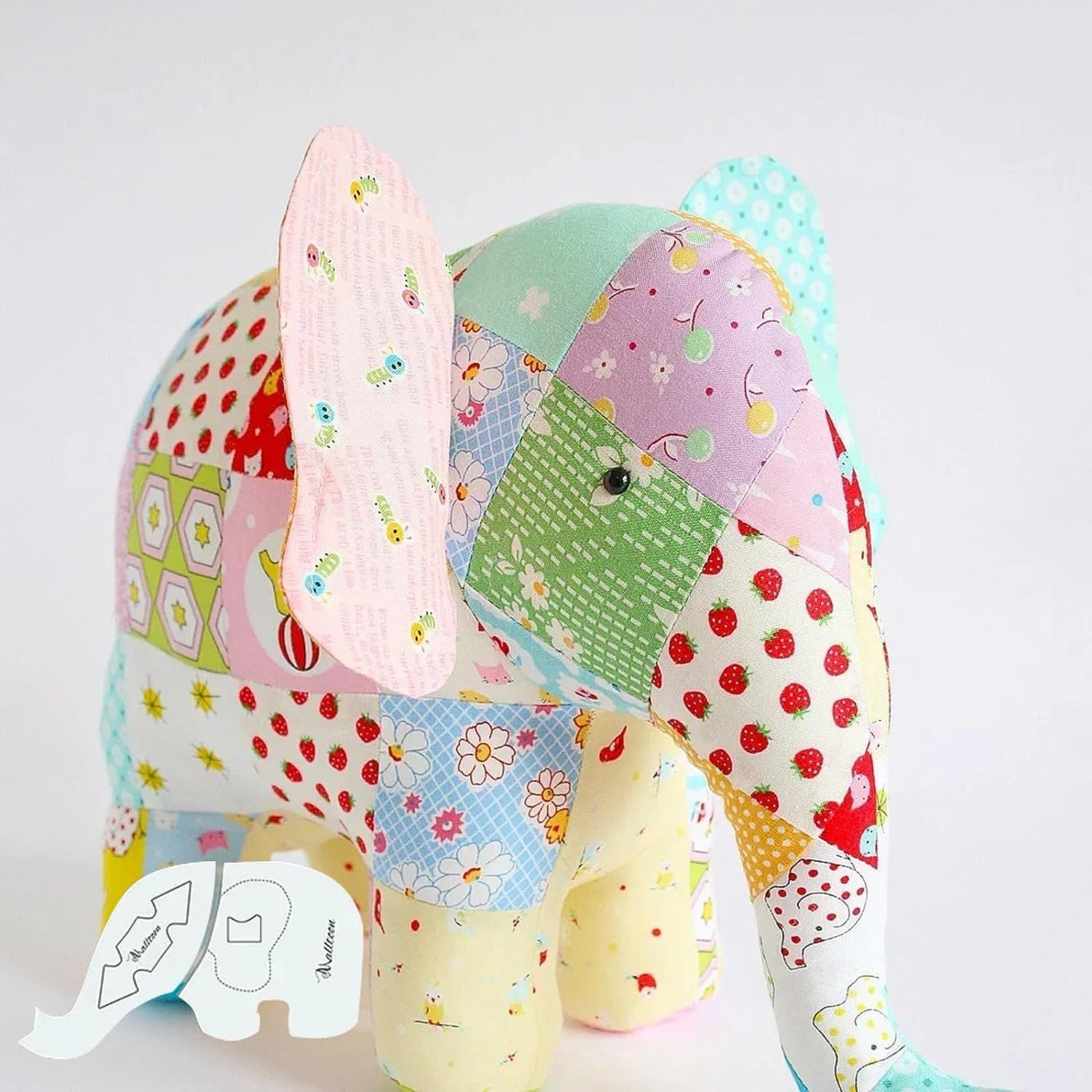 Lovely Elephant Decor Template- with Instructions, Lovely Elephant Decor Template, 2023 New Elephant Quilting Rulers and Templates, DIY Gifts (8 in)