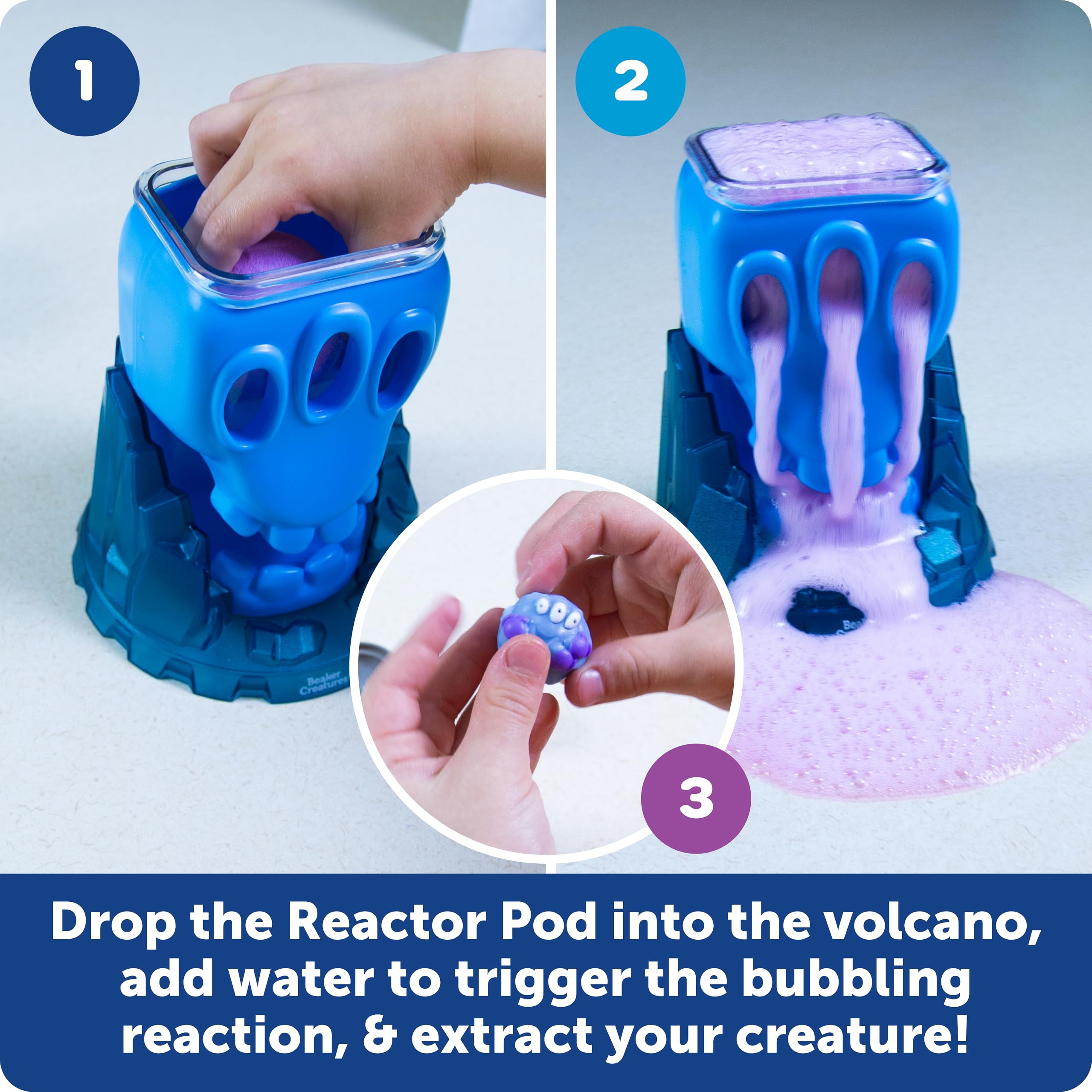 Learning Resources Beaker Creatures Skull Mountain Volcano, Preschool Science, STEM Toys, Fun Science Experiments for Kids, Ages 5+