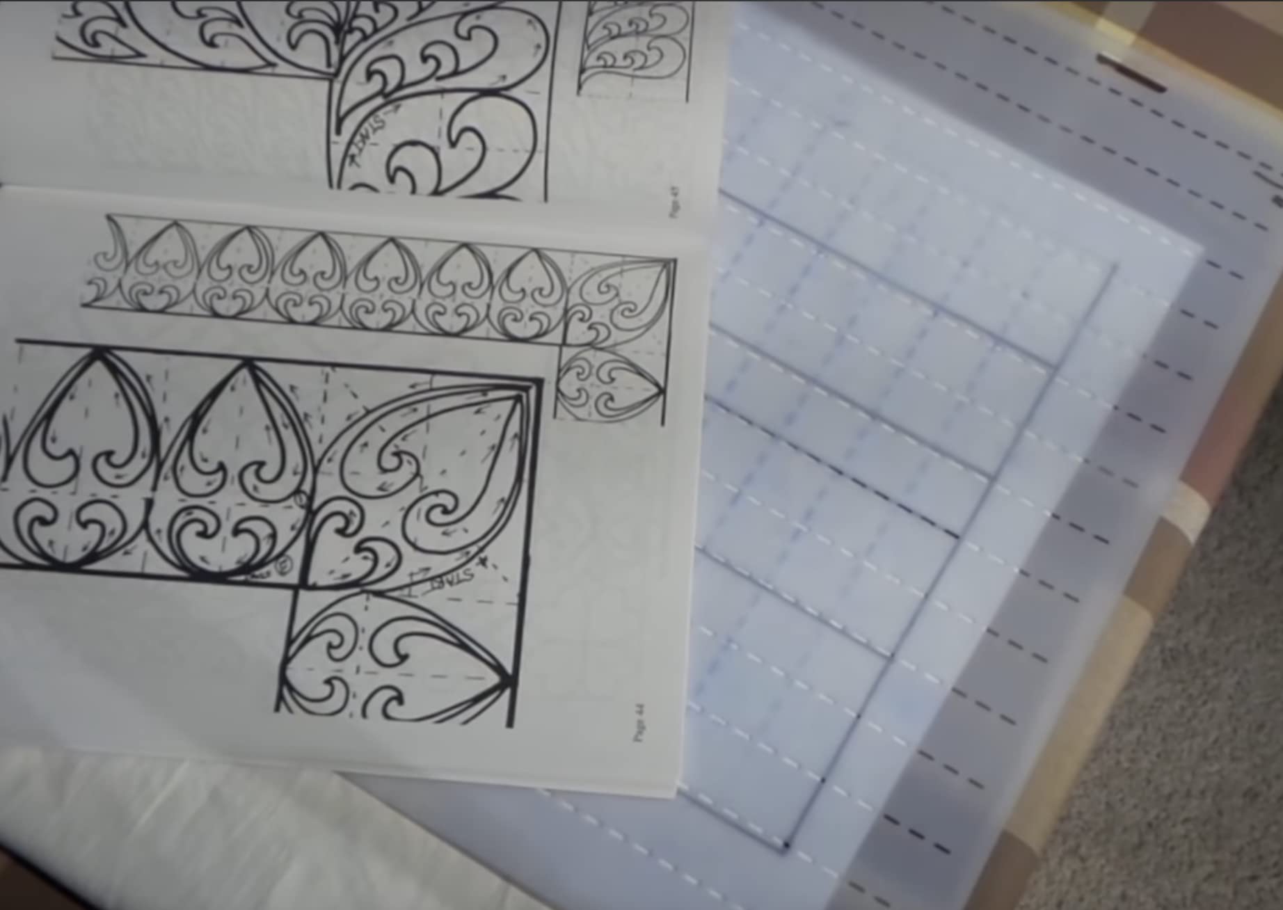 Design with Lines Straight Lines Stencils and Quilting Sketchbook