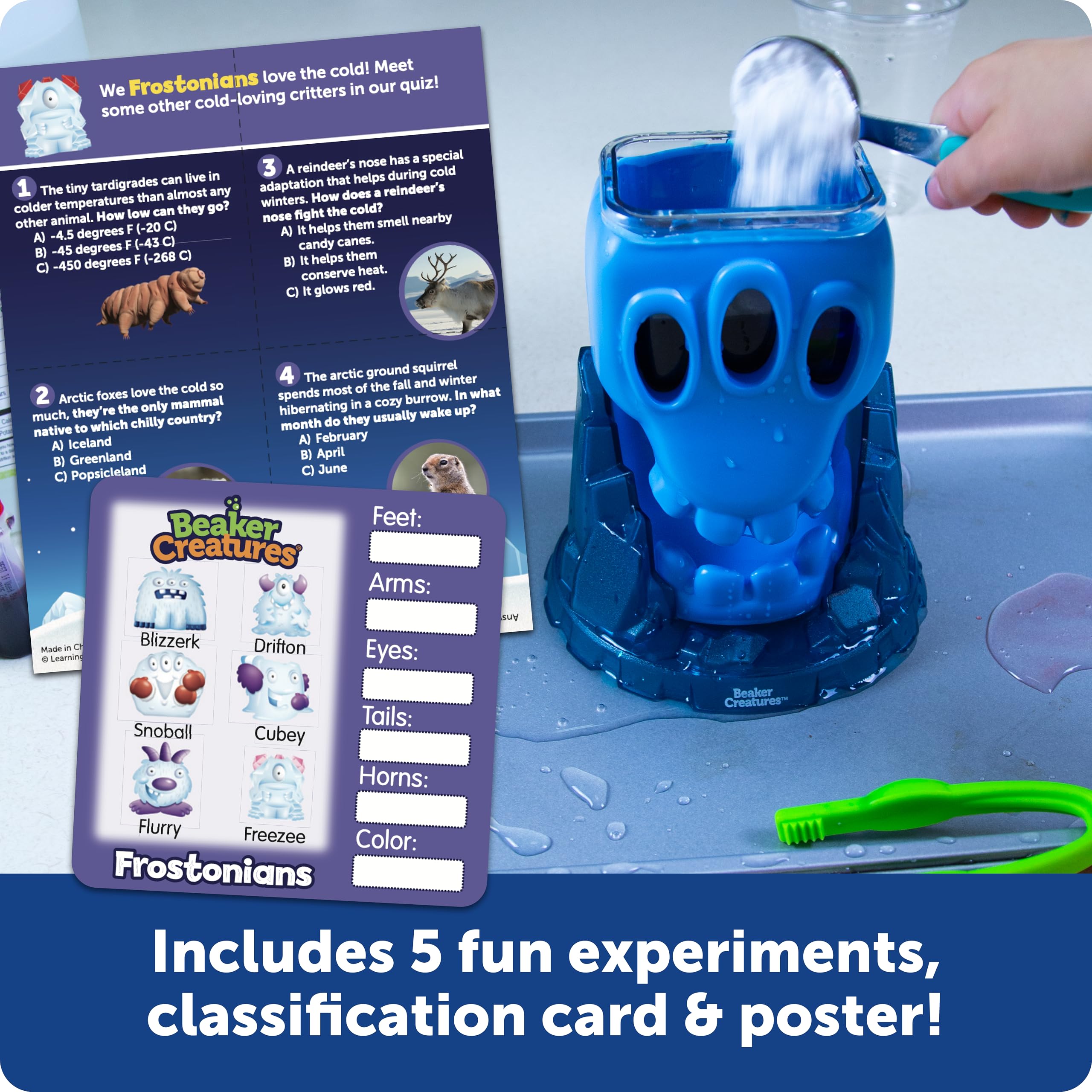 Learning Resources Beaker Creatures Skull Mountain Volcano, Preschool Science, STEM Toys, Fun Science Experiments for Kids, Ages 5+