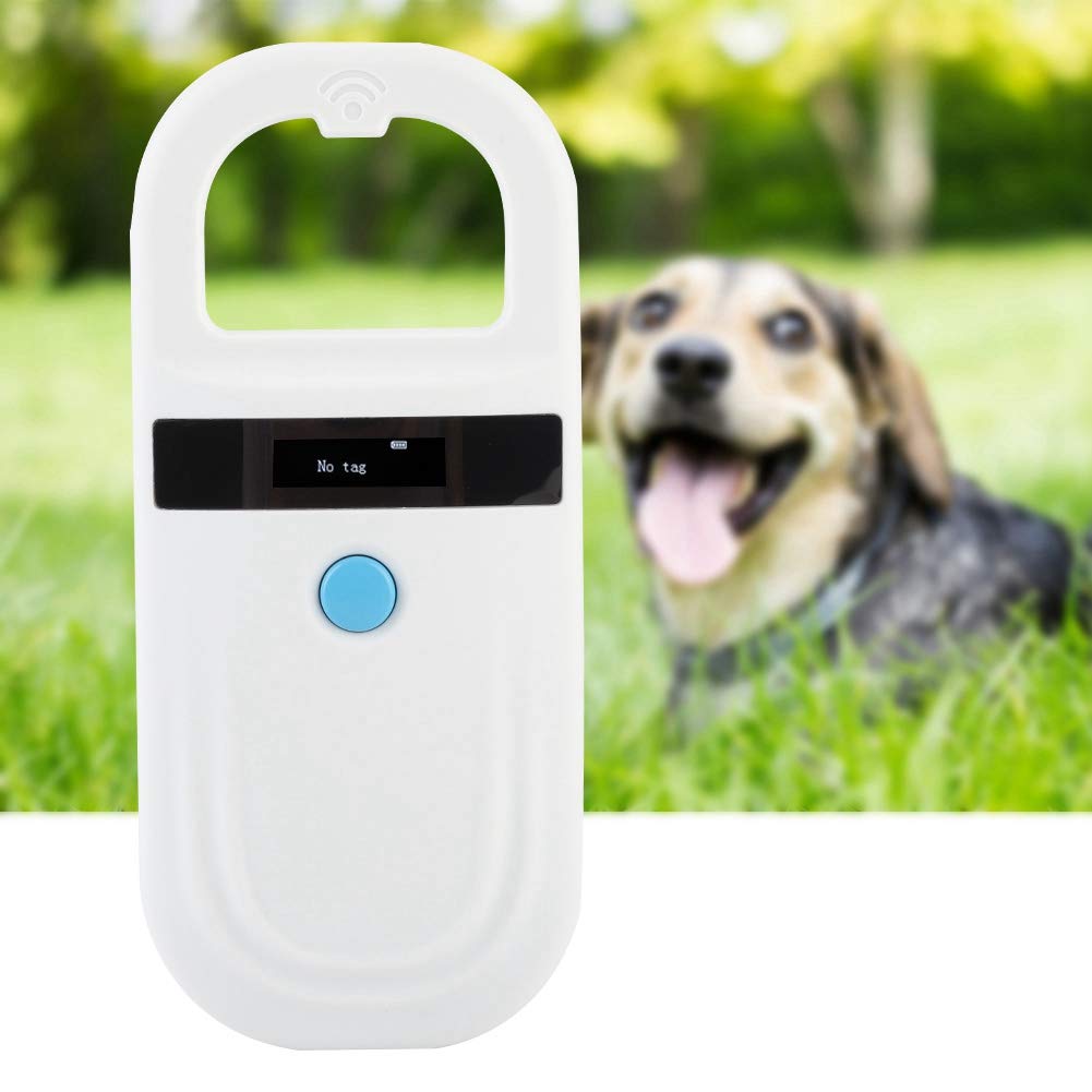 Pet Microchip Scanner EMID Pet Microchip Reader Dog Chip Reader Animal Chip ID Scanner Pet Tag Scanner for Animal/Pet/Dog/Cat/Pig FDX-B (ISO11784/11785) 134.2kHz, 125kHz & USB Rechargeable