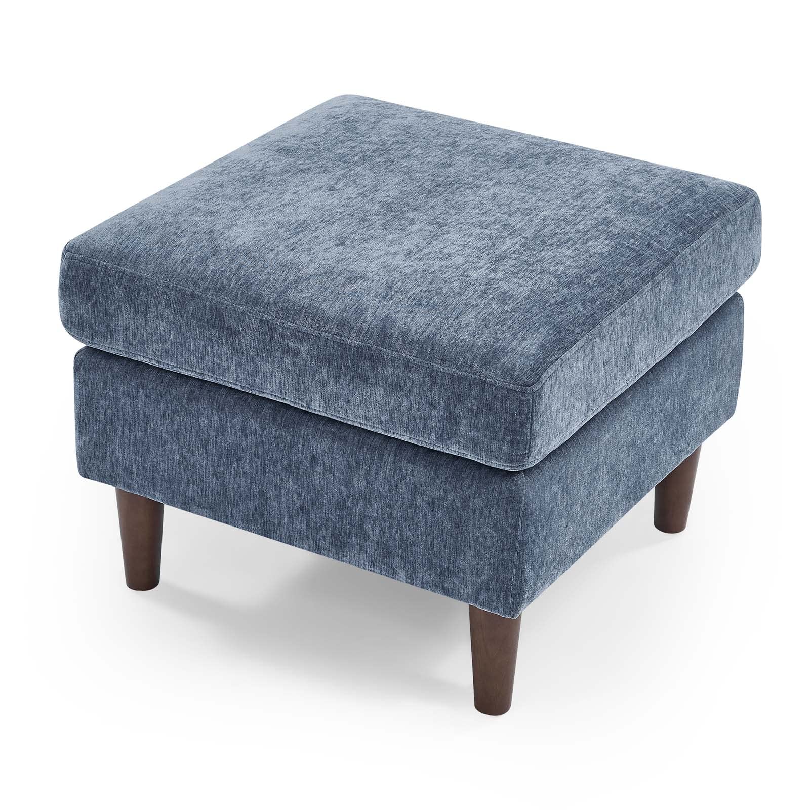 DUNTRKDU 80" Convertible Sectional Sofa Couch, Modern 3-Seat Chenille L-Shaped Sectional Sofa with Removable Cushions and Storage Pocket Bag for Small Living Room, Small Space (Navy Blue)