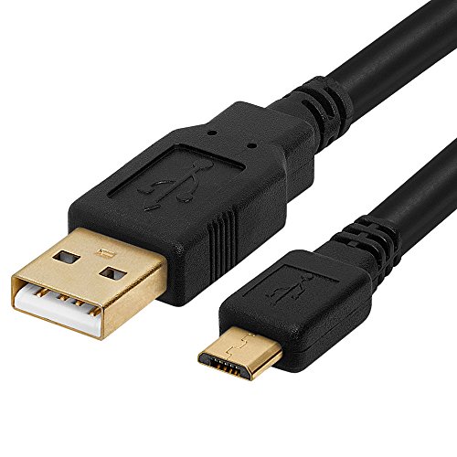 Cmple - 10FT Micro USB Cable Android Charger, High Speed USB to Micro USB Cable, USB 2.0 A Male to Micro B Male, Gold-Plated USB Charging Cable for Samsung, HTC, Tablet and more - 10 Feet Black