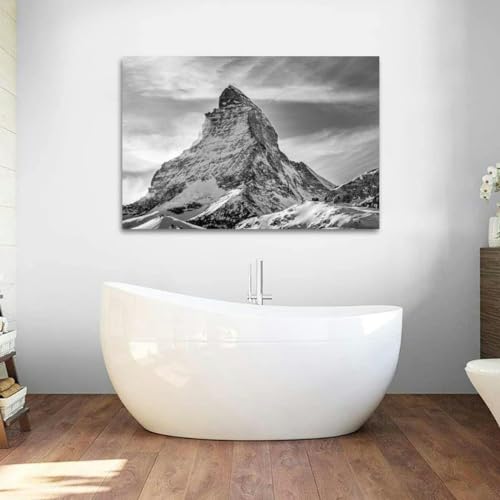 Matterhorn Canvas Wall Art Decor Paintings Pictures for Bedroom Wall Decor Above Bed Living Room Wall Decoration Bathroom Office Artwork