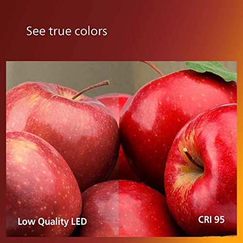Philips LED Vintage Flicker-Free Amber Spiral ST19, Dimmable, Eye Comfort Technology, 300 Lumen, Amber (2000), 4.4W=40W, Title 20 Certified, E26 Base, 4PK (573963)