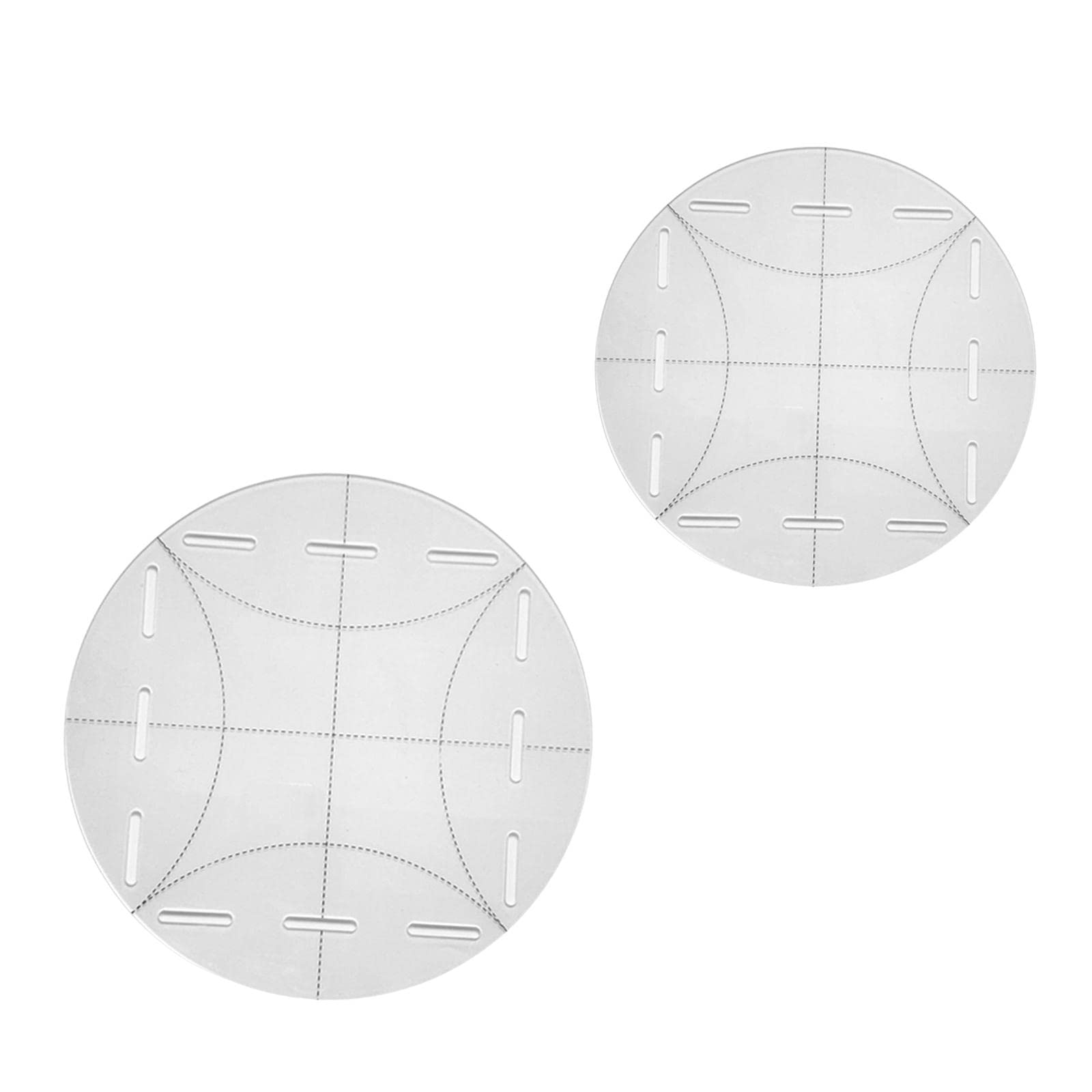 2Pcs Quilting Template Circle Ruler Reusable Quilt Circle Template Handmade Quilt Supplies Patchwork Tool, 5inch 10inch