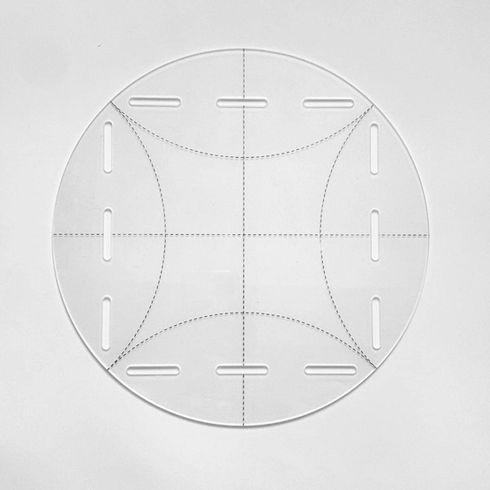 2Pcs Quilting Template Circle Ruler Reusable Quilt Circle Template Handmade Quilt Supplies Patchwork Tool, 5inch 10inch