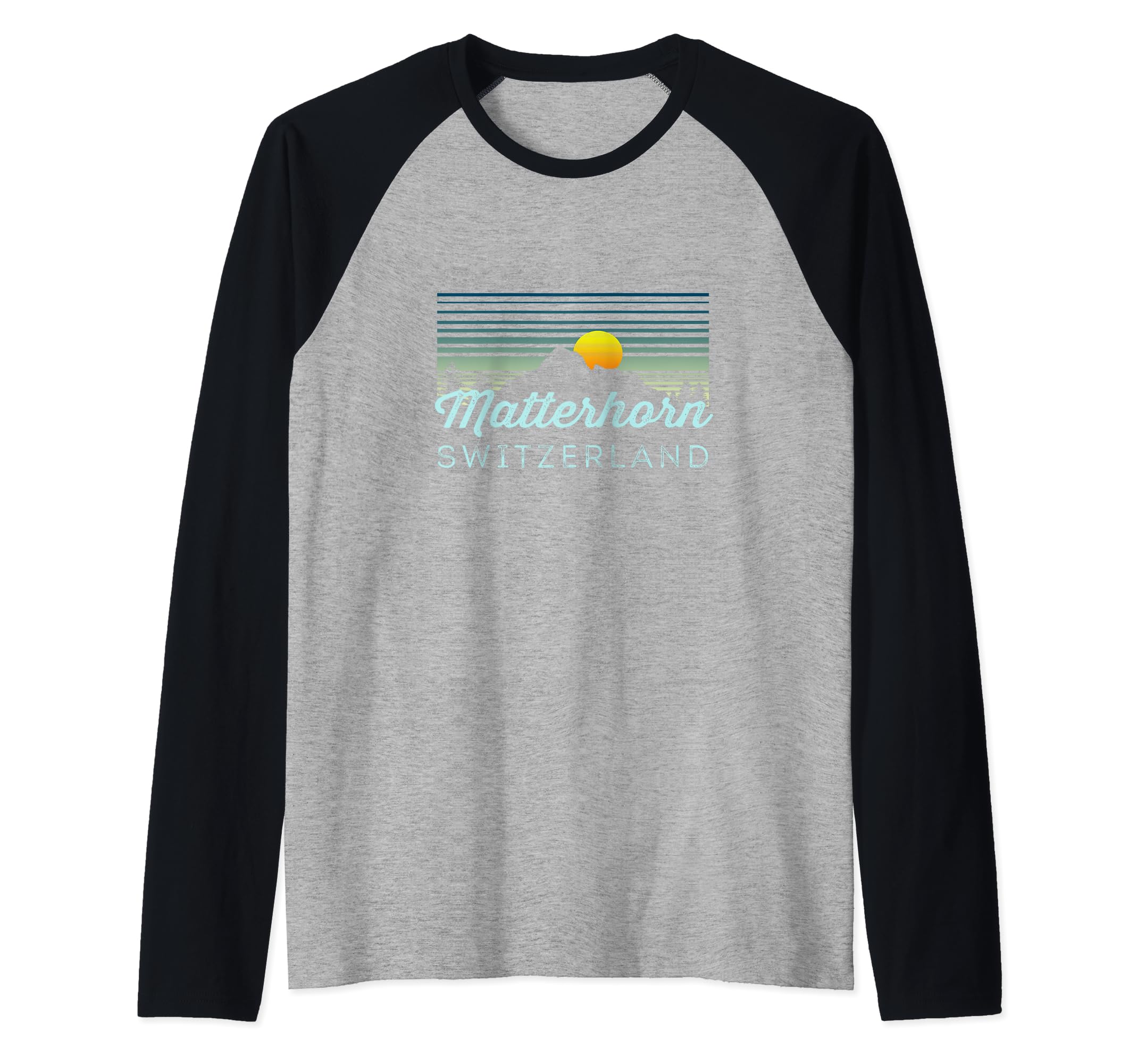 Matterhorn Retro Clothes & Gear - Matterhorn Souvenir Raglan Baseball Tee