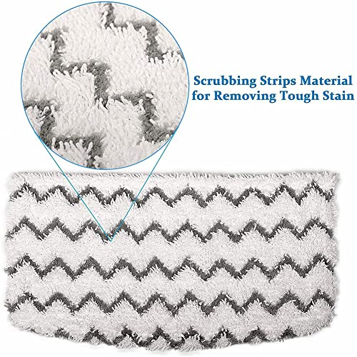 Y-Step 8 Pack Shark Steam Mop Replacement Pads, Compatible with Shark S1000 Series, S1000 S1000A S1000C S1000WM Steam and Scrub All-in-One Scrubbing Mop for Tile and Hardwood Floor Washable