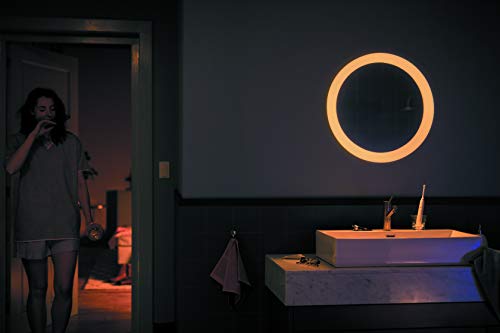 Philips Hue White Ambiance Adore Smart Lighted Mirror with Dimmer Switch (Requires Hue Hub, Works with Amazon Alexa, HomeKit & Google Assistant)