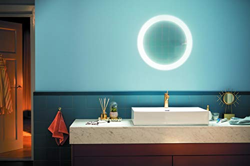 Philips Hue White Ambiance Adore Smart Lighted Mirror with Dimmer Switch (Requires Hue Hub, Works with Amazon Alexa, HomeKit & Google Assistant)