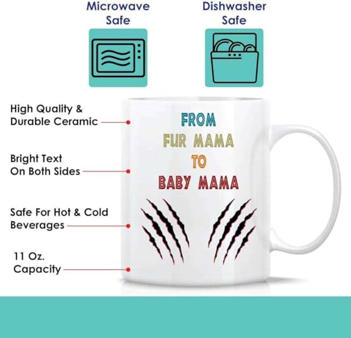 Personalized Baby Gift Ideas for Parents - for Showers & Birthdays - Navy Multicolor Unisex Sweat, 11 Oz White Ceramic Coffee Mug