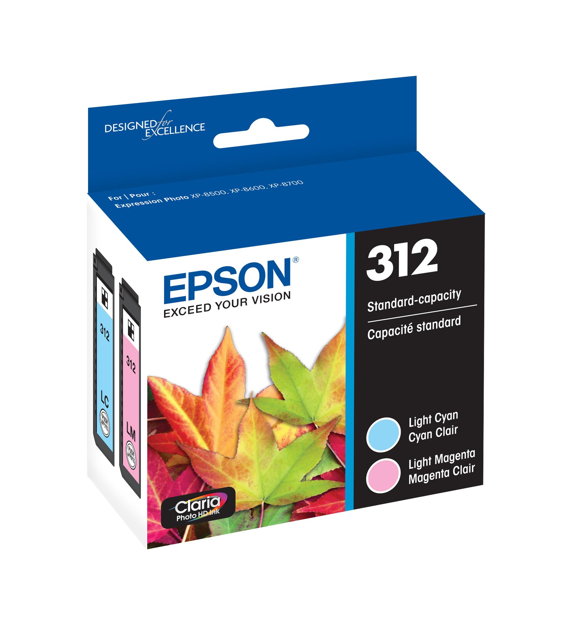EPSON T312 Claria Photo HD -Ink Standard Capacity (T312922-S) for select Epson Expression Photo Printers