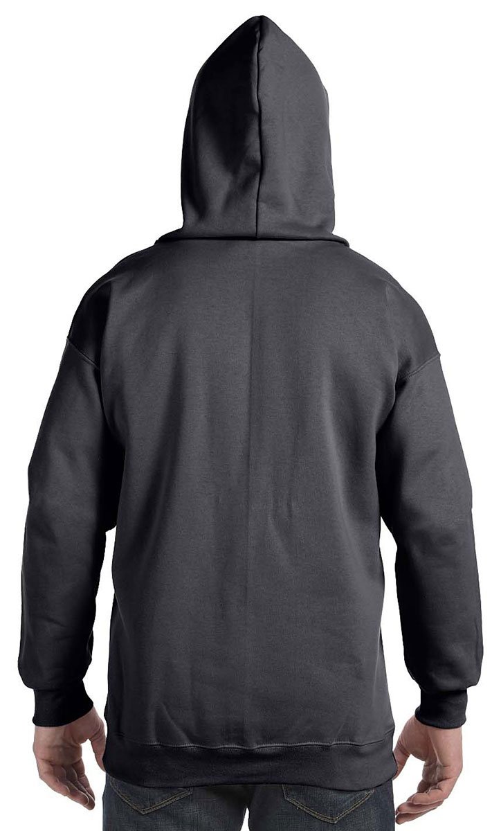Hanes Men's Full Zip Ultimate Heavyweight Hoodie, Navy, Large