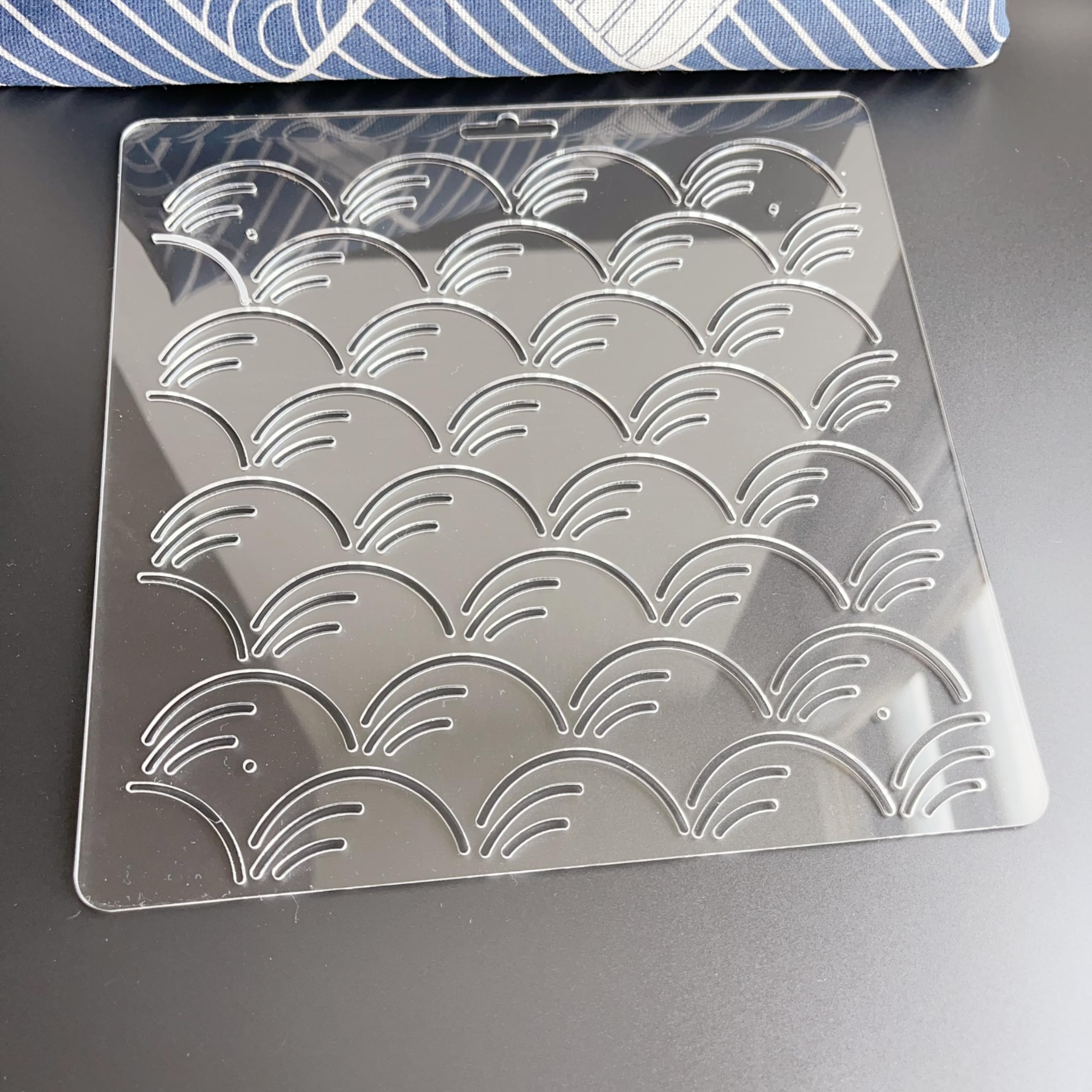 Clear Acrylic Sashiko Stencil, Embroidery Pattern, Quilting Stencil for Hand Quilting and Embroidery