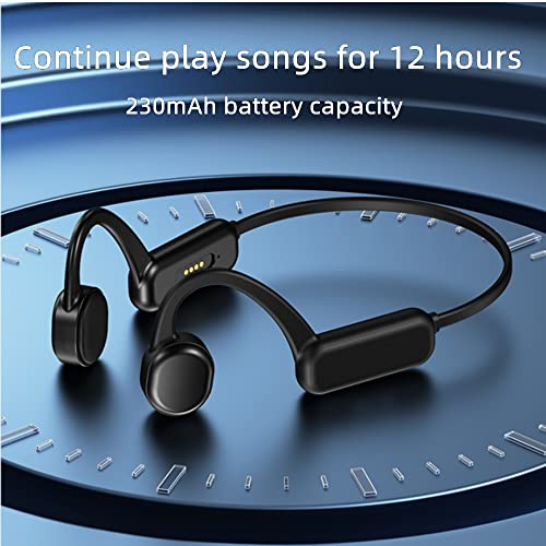 Wissonly Bone Conduction Headphones,32G Memory,IPX8 Waterproof Open Ear Bone Conducting Earphones,Wireless Bluetooth Sport Headset for Running Workout Swimming, Hi Runner Model