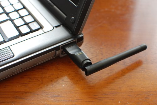 Panda Wireless® Mid Range 150Mbps Wireless N USB Adapter w/ 2dBi Antenna - Win XP/Vista/7/8/10/11, Mint, Ubuntu, MX Linux, Manjaro, Fedora, Centos, Kali Linux and Raspbian