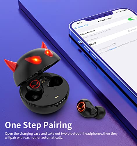 Togetface Wireless Earbuds,Bluetooth in Ear Headphone with Microphone Comfort&Lightweight Earphone with Noise Cancellation,3D Surround Stereo Bass,Long Life Portable Mini Charging Case for Sport