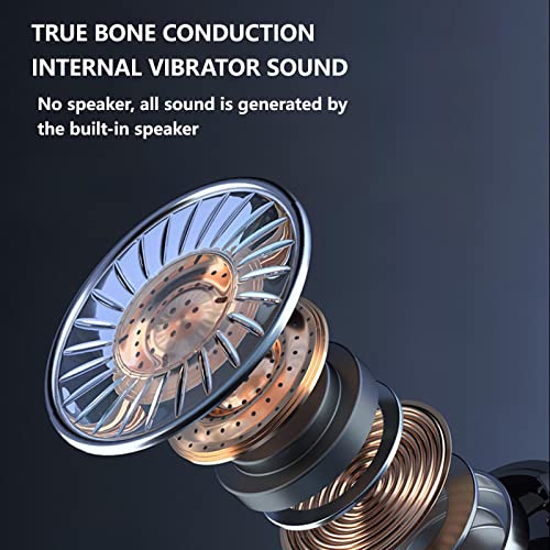 Gspmoly Wireless Bluetooth Headset Bone-Conduction Headphones Bluetooth 5.3 Wireless Earbuds Sport, Fashion Wireless Earphones Earbuds Headset for Workouts & Running