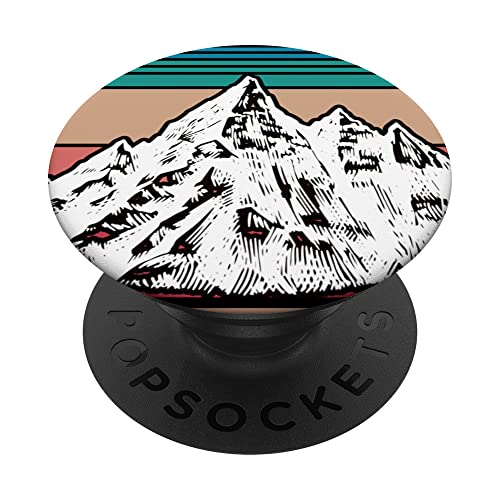 Alps Matterhorn Switzerland Souvenir Ski Zermatt Skiing PopSockets Swappable PopGrip