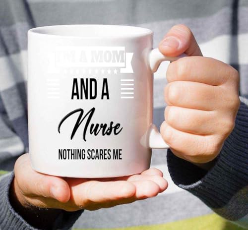 Answer: Adorable Nurse Mom Gifts - Womens Sweat Quote - Birthday Present for Daughter - 11 Oz White Ceramic Coffee Mug