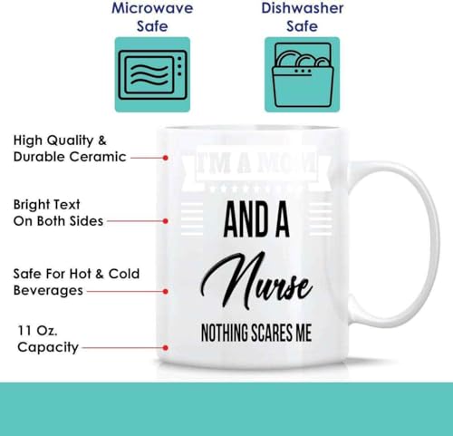 Answer: Adorable Nurse Mom Gifts - Womens Sweat Quote - Birthday Present for Daughter - 11 Oz White Ceramic Coffee Mug