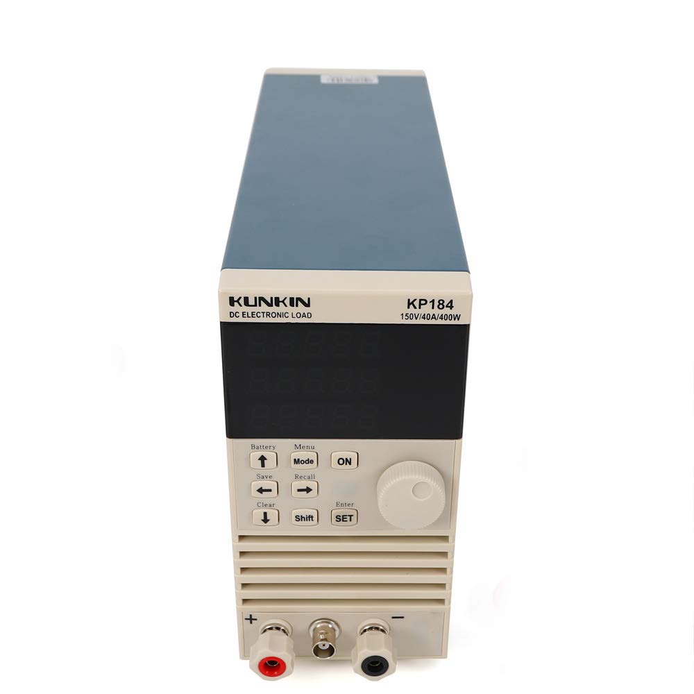 KP184 400W 150V Single Channel Electronic DC Load Tester, Electronic Load Battery Capacity Tester Internal Resistance Tester Power Tester RS485/232 40A Communication Interface Digital Display