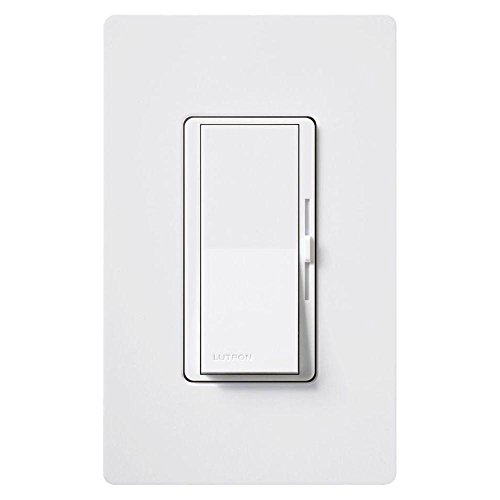 Lutron Diva Electronic Low Voltage Dimmer | 300-Watt, Single-Pole or 3-Way | DVELV-303P-WH, White
