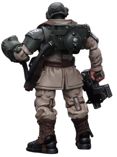 HiPlay JoyToy Warhammer 40K Collectible Figure: Astra Militarum Cadian Command Squad Veteran Sergeant with Power Fist 1:18 Scale Action Figures JT7936 (Veteran Sergeant with Power Fist)