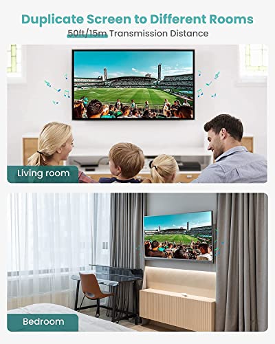 HDMI Splitter 1 in 2 Out, TOPYIYI 4K HDMI Splitter for Dual Monitors with Pigtail HDMI Cable, HDCP1.4 Bypass, Supports 4K@30Hz 3D 1080P for Xbox PS4 PS3 Blu-Ray Player Fire Stick Cable Box