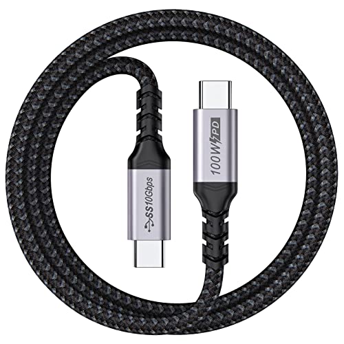 USB-C to USB-C Cable (100W/5A/3FT/), 10Gbps Data Transfer, 4K Video with E-Marker PD 3.0 Fast Charge for MacBook Pro, iPad, Phones : Samsung Galaxy S23 S22 S21, Note 10 20