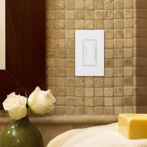 Lutron Maestro In-Wall Digital Timer, 5A Light/3A Fan, Single-Pole, MA-T51-GR, Gray