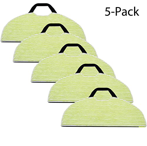 5-Pack Replacement Mopping Pads Compatible with Shark RV2610WA AV2610WA RV2620WD RV2410WD AI Ultra 2- in-1 Robot Vacuum, Washable Reusable Replacement Microfiber Soft Pads(NOT for RV2001/2002 )