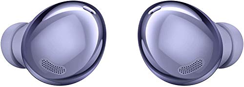 SAMSUNG Galaxy Buds Pro, Bluetooth Earbuds, True Wireless, Noise Cancelling, Charging Case, Quality Sound, Water Resistant - Phantom Violet (10w Pad) (Renewed)