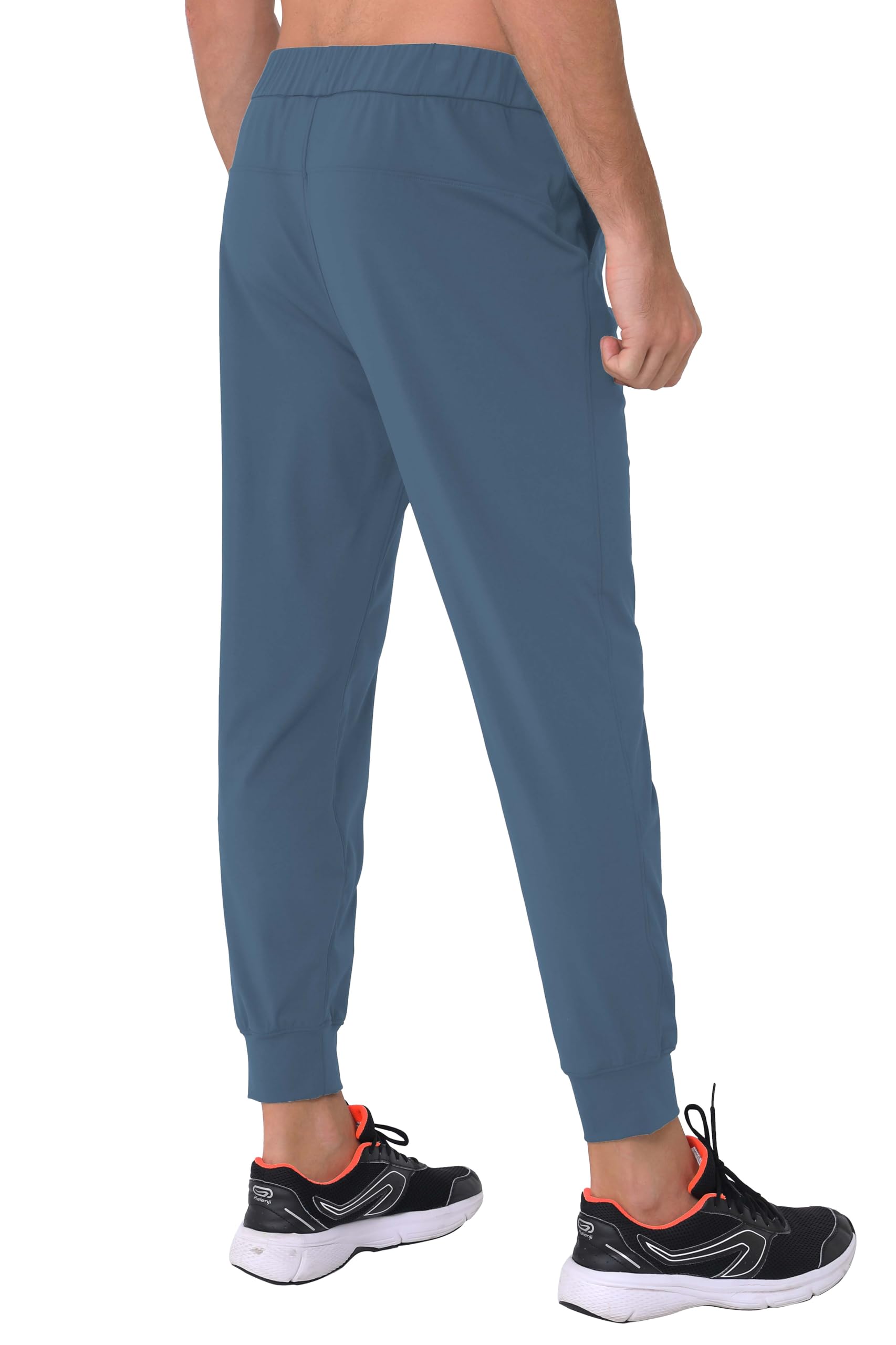 AbleTree 27" Inseam Athletic Jogger Pants for Short Men 7/8 Quick Dry Workout Tapered Stretch Sweatpants Casual