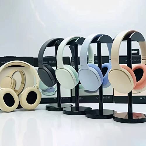 YOZUMD Wireless Headset HiFi Foldable Intelligent Noise Reduction Over-Ear Headphone,Ergonomic Bluetooth-Compatible 5.1 Stereo Bluetooth Headphone for Sports Gaming Beige