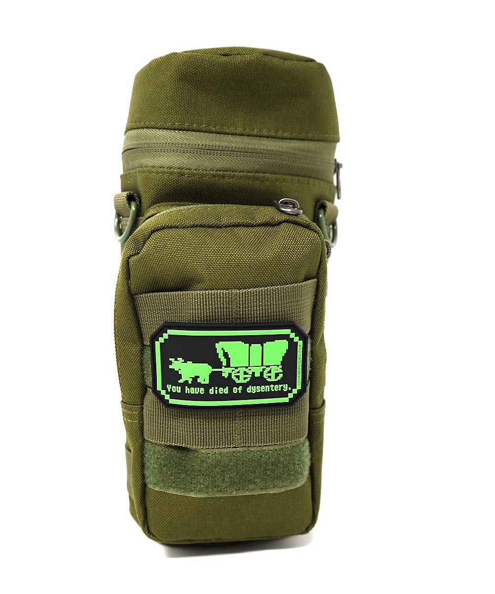You Have Died of Dysentery PVC Rubber Tactical Morale Patch | Oregon Trail Inspired | Funny Hook and Loop Patch